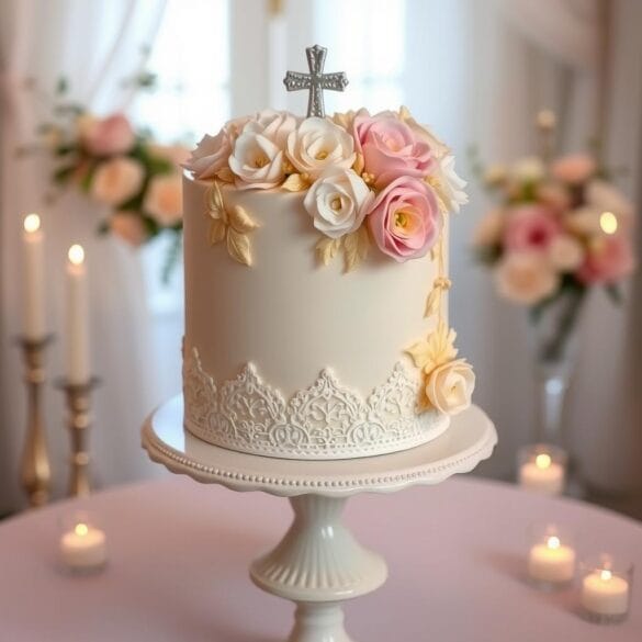 How To Decorate A Beautiful Baptism Cake That Impresses Everyone