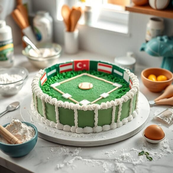 Hit A Home Run With This Easy Baseball Cake Tutorial