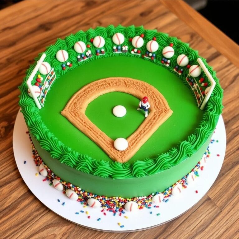 Hit A Home Run With This Easy Baseball Cake Tutorial
