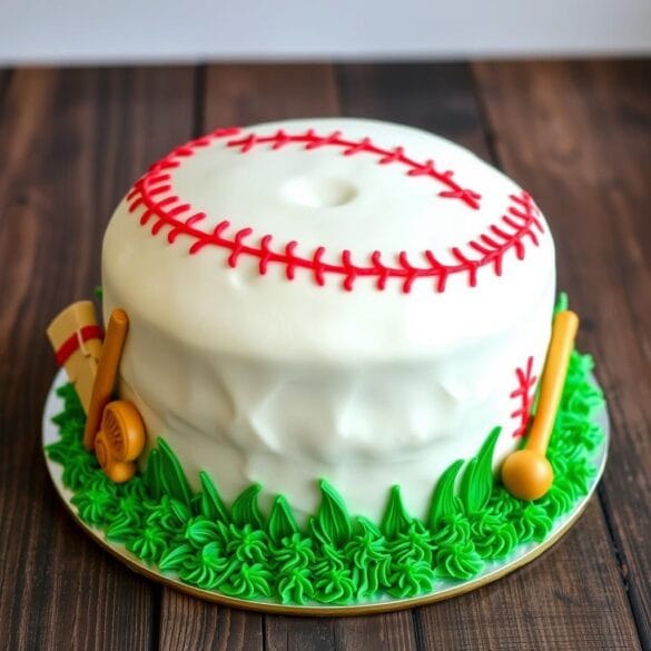 Hit A Home Run With This Easy Baseball Cake Tutorial