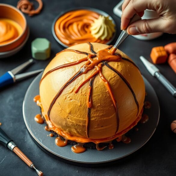 Score Big With This Easy Basketball Cake Tutorial