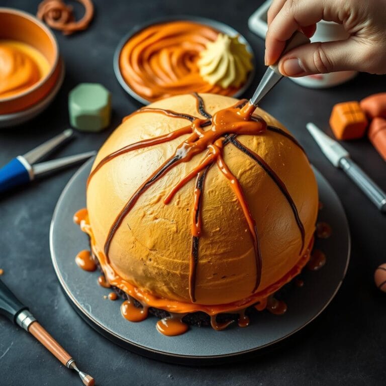 Score Big With This Easy Basketball Cake Tutorial