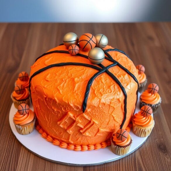 Score Big With This Easy Basketball Cake Tutorial