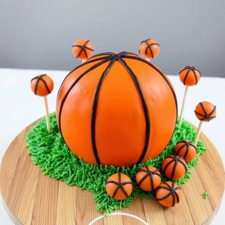 Score Big With This Easy Basketball Cake Tutorial