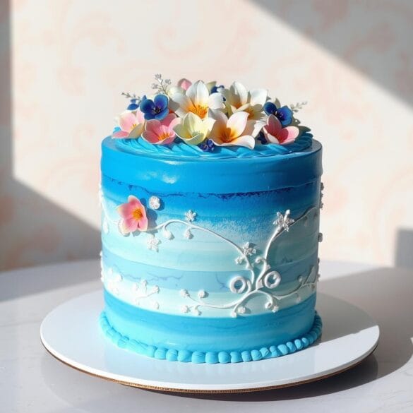 How To Make A Stunning Blue Cake That Wows Your Guests