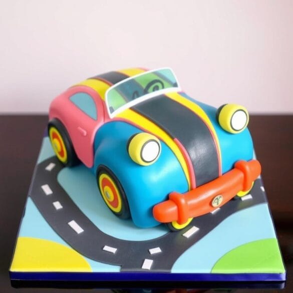 Hit The Road With This Creative Car Cake Design