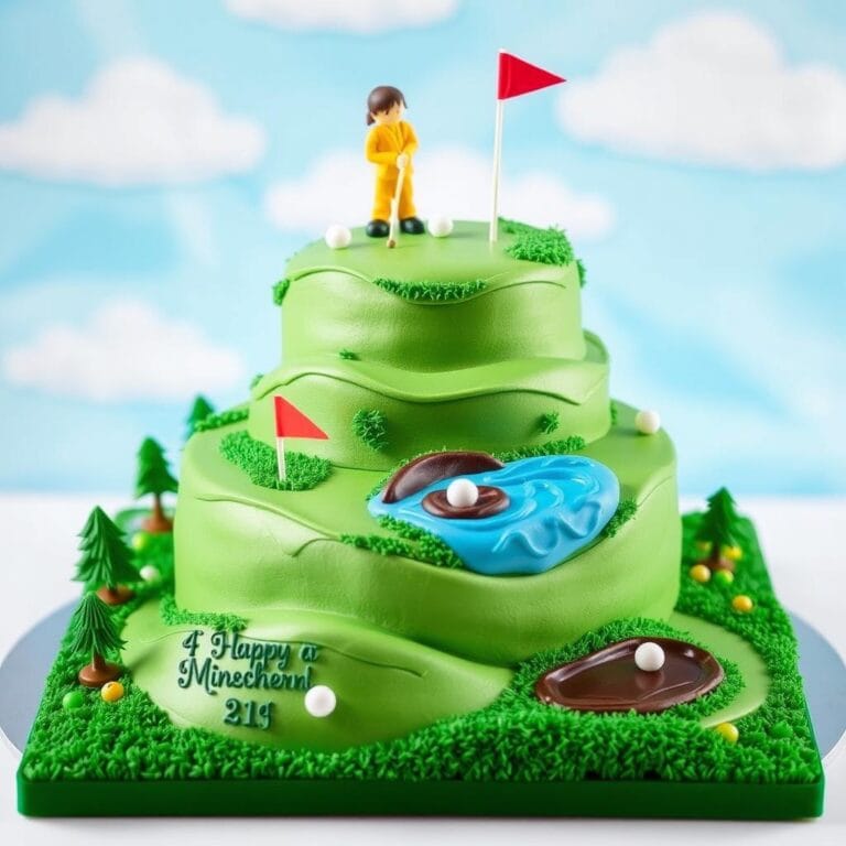 Hole-in-One Celebration With This Fun Golf Cake Idea