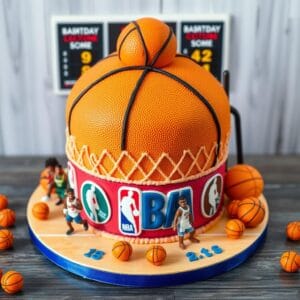 Score Big With This Easy Basketball Cake Tutorial