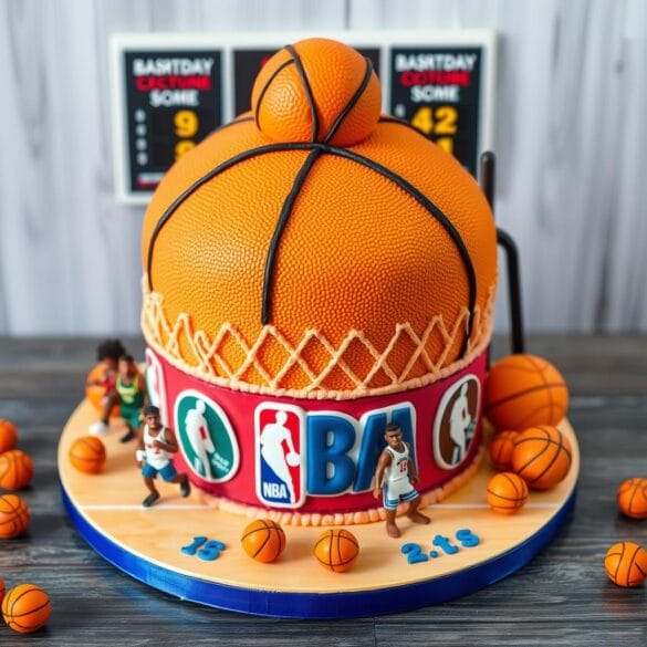 Score Big With This Easy Basketball Cake Tutorial