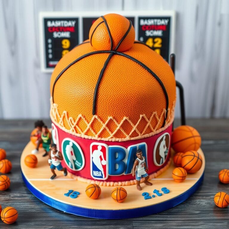 Score Big With This Easy Basketball Cake Tutorial